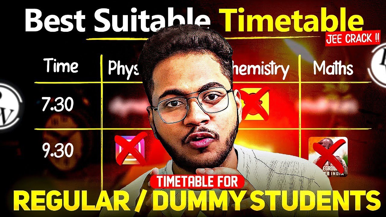 ⚠️My Timetable During JEE Preparation ‼️ - YouTube