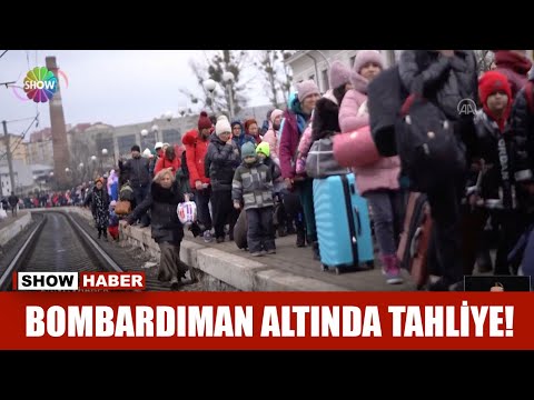 Bombardıman altında tahliye!