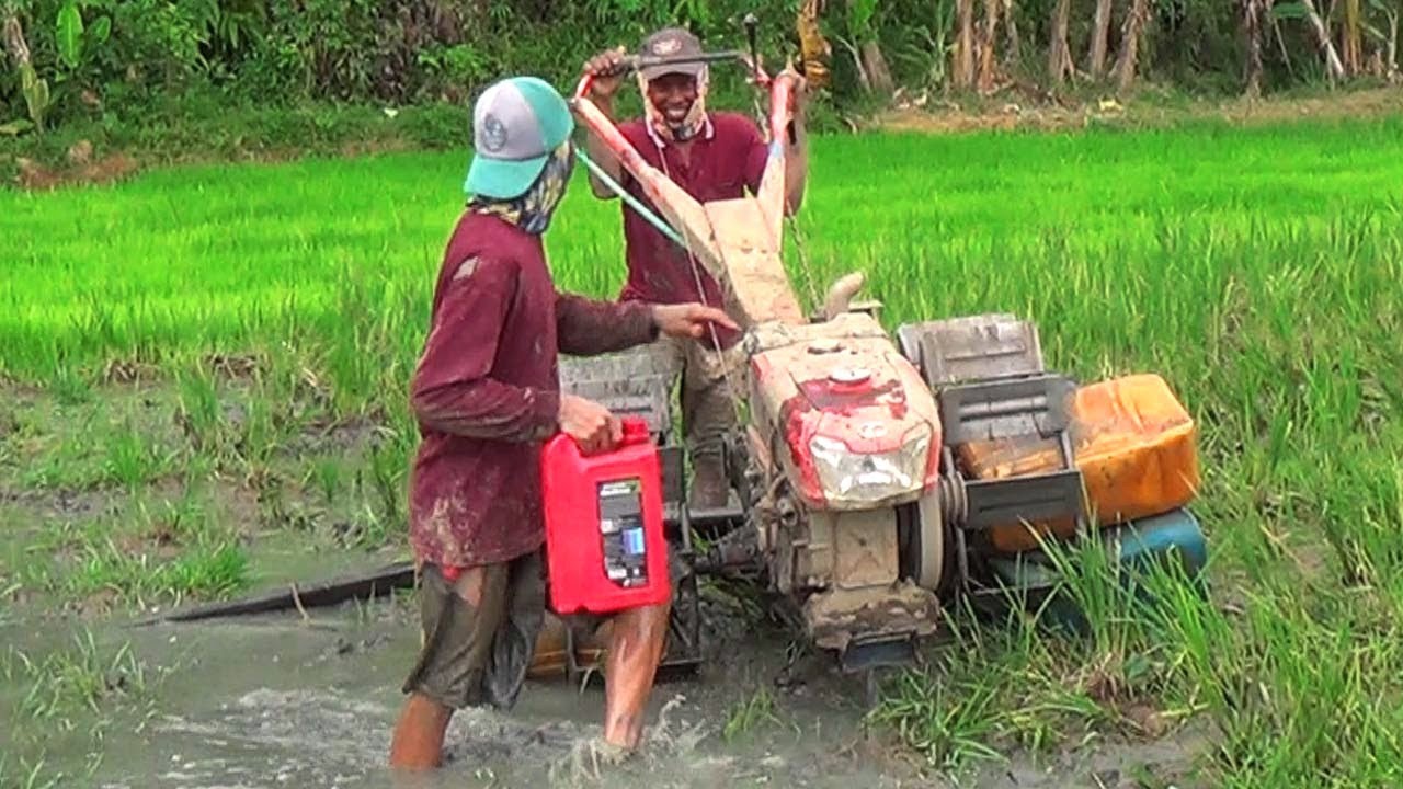 Joki Traktor Sawah Profesional Kerjanya Cepat - YouTube