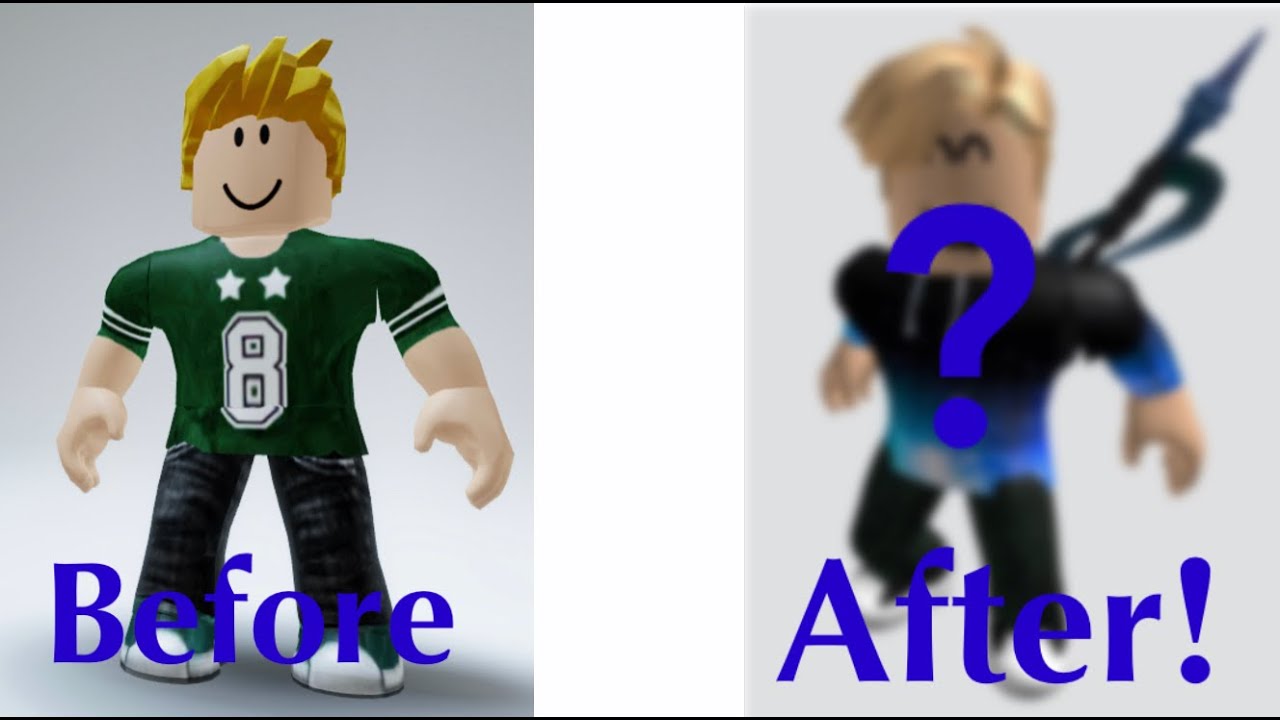 1400 Robux Makeover for my little brother! - YouTube