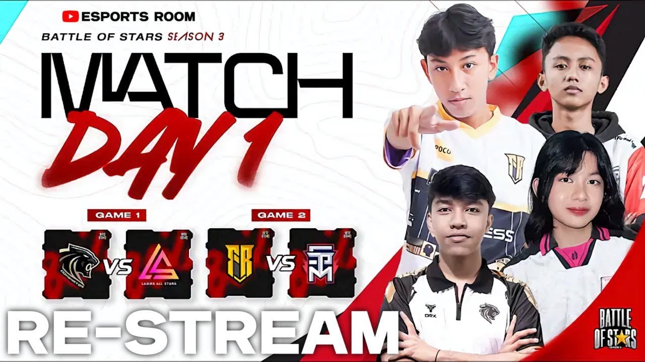 🔴[LIVE RE-STREAM] REGULAR SEASON DAY 1 | BATTLE OF STARS - SEASON 3 # ...