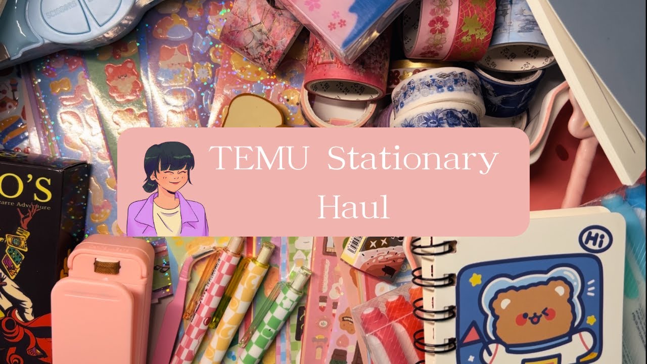 TEMU Stationary Haul (Is it worth it?!) | Unboxing Review - YouTube