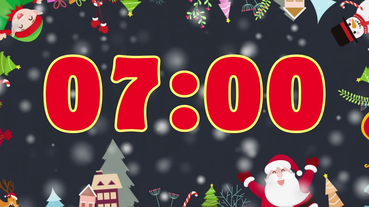 7 minute christmas timer with alarm at the end 🎵⏰ - YouTube