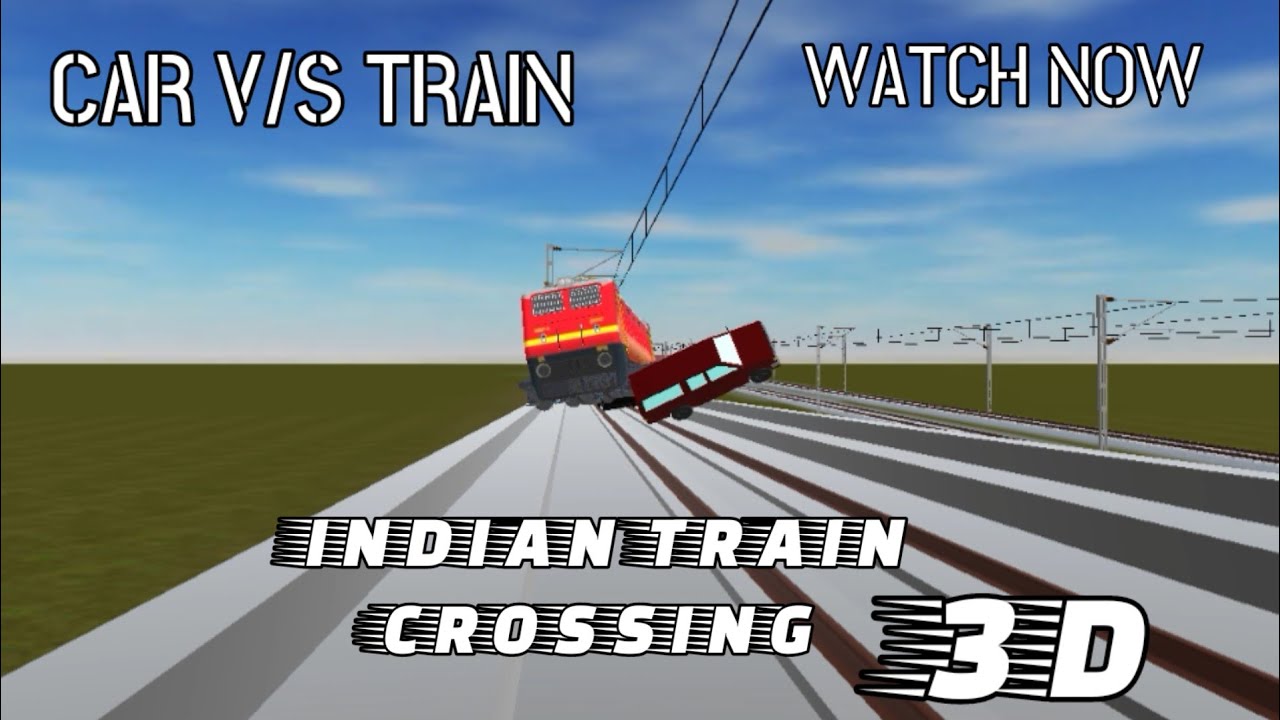 CAR V/S TRAIN 😱💯 INDIAN TRAIN CROSSING 3D 🤯💯😲 WHO IS WINNER | WATCH NOW ...