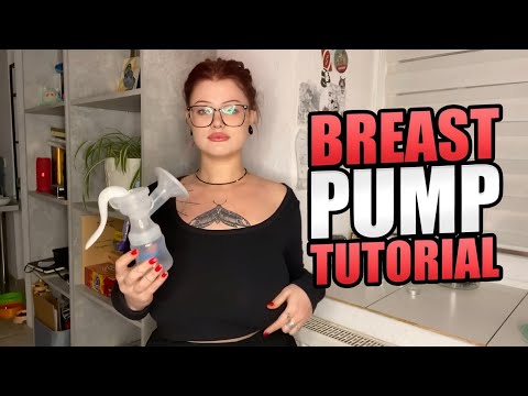 4k USA Breast Pump tutorial with me||how to use manual breast pump #breastfeeding #breastpump 