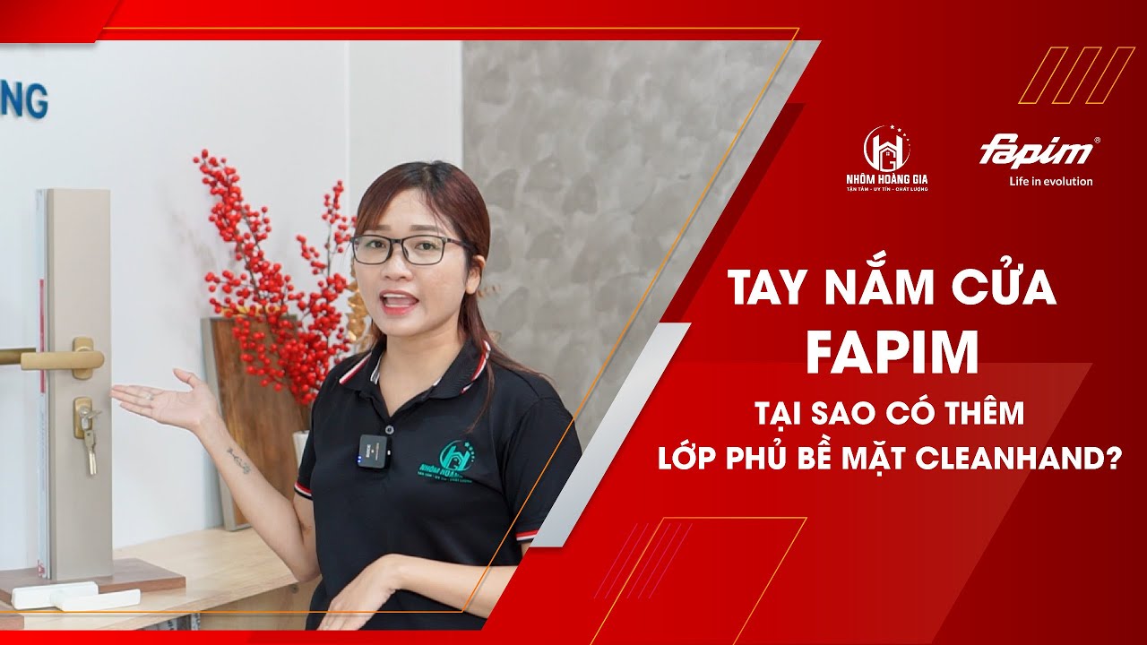 TAY NẮM CỬA FAPIM, TẠI SAO CÓ LỚP PHỦ BỀ MẶT CLEANHAND? - YouTube