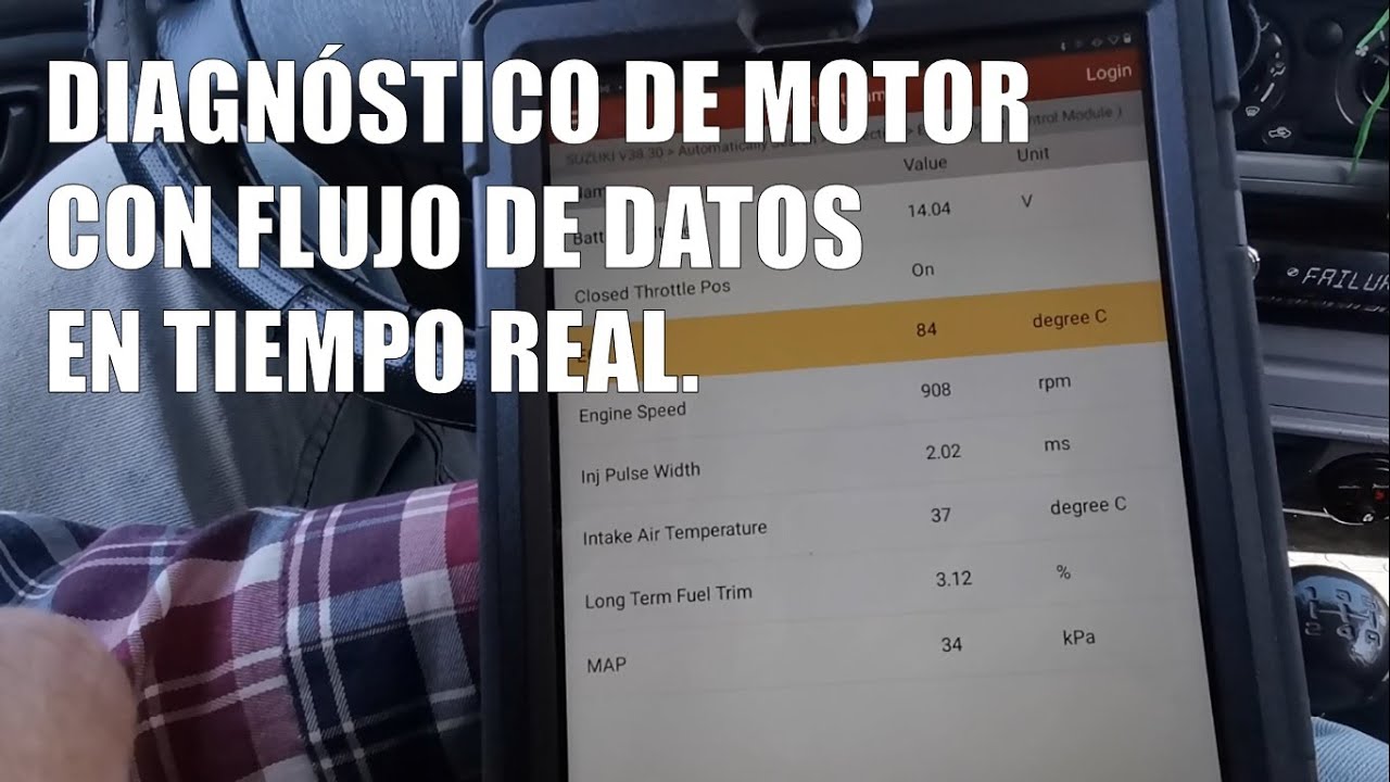 PRUEBAS EN MOTOR CON DATOS EN VIVO DEL ESCANER - YouTube