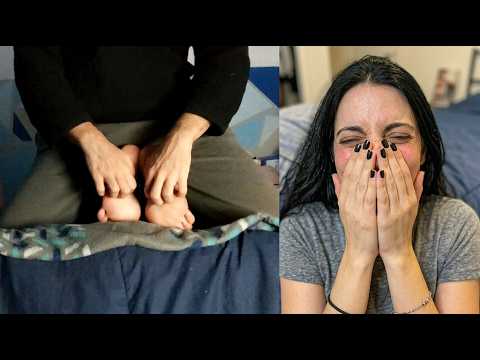 Foot Tickle Challenge – Face Down with My Argentine Girlfriend - Part 1 #funny #challenge