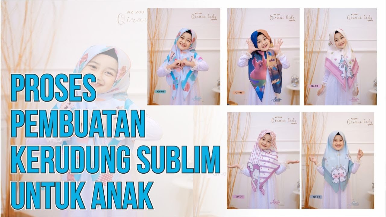 Proses Membuat Kerudung Printing Sublim (Printing Anak) Bahan Voal ...