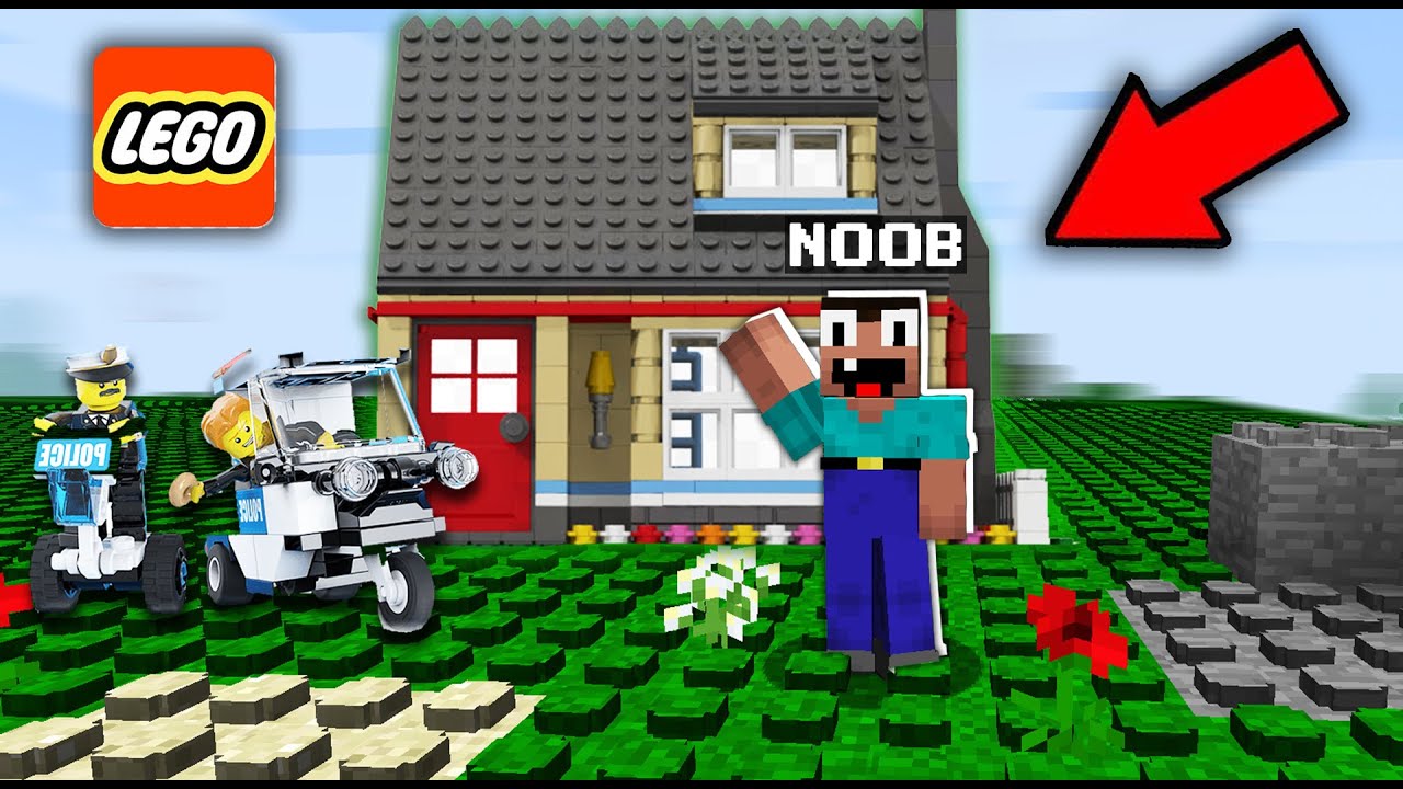Minecraft PE : NOOB bought LEGO HOUSE for 1000$! Noob vs Pro in ...