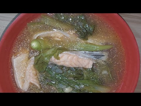 Tasty Sinigang na Salmon Belly sa Miso: A Filipino Classic! | Salmon Belly in Miso Tamarind Broth