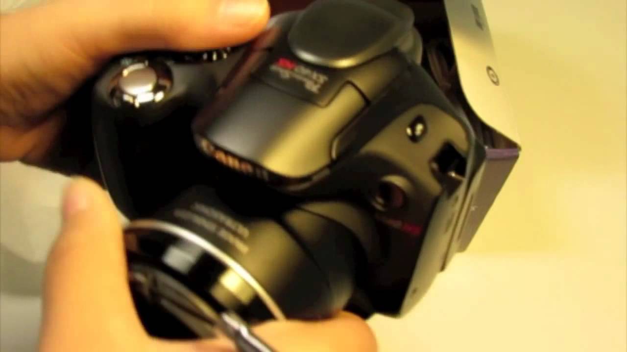 Canon Powershot SX40 HS Unboxing and Test video - YouTube