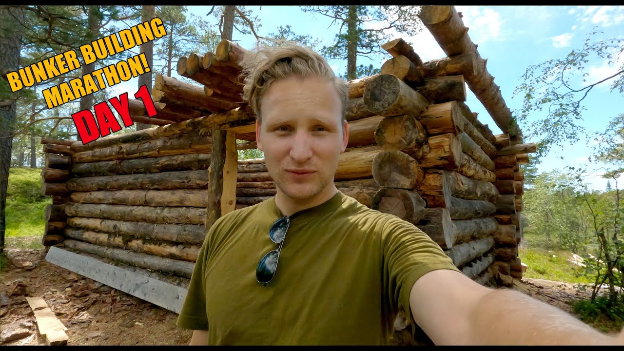 German WW2 Log Bunker Build (20) – Bunker Building Marathon – Day 1/7 ...