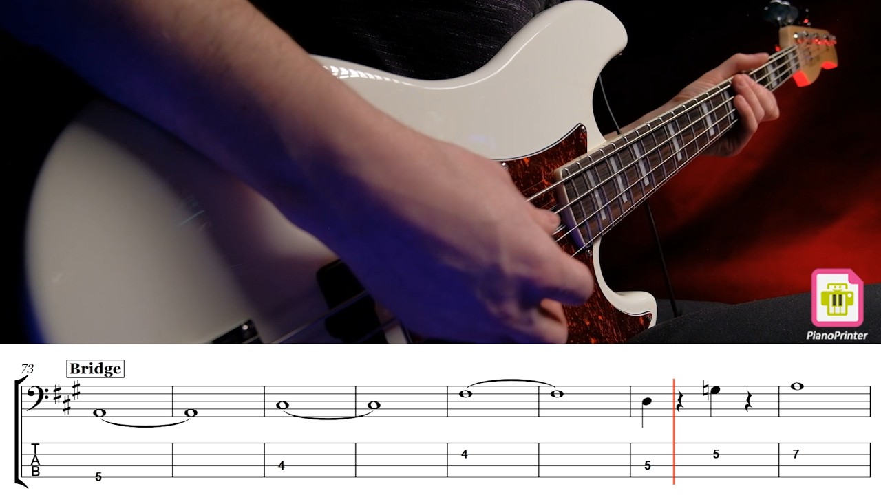 The Beatles - Help Bass Cover | Tabs & Sheet Music - YouTube