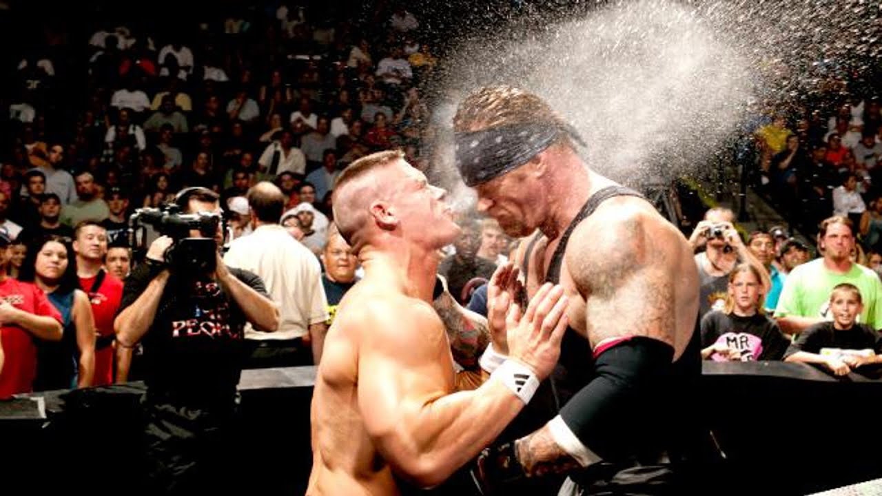 The Undertaker vs John Cena Vengeance 2003 Highlights - YouTube