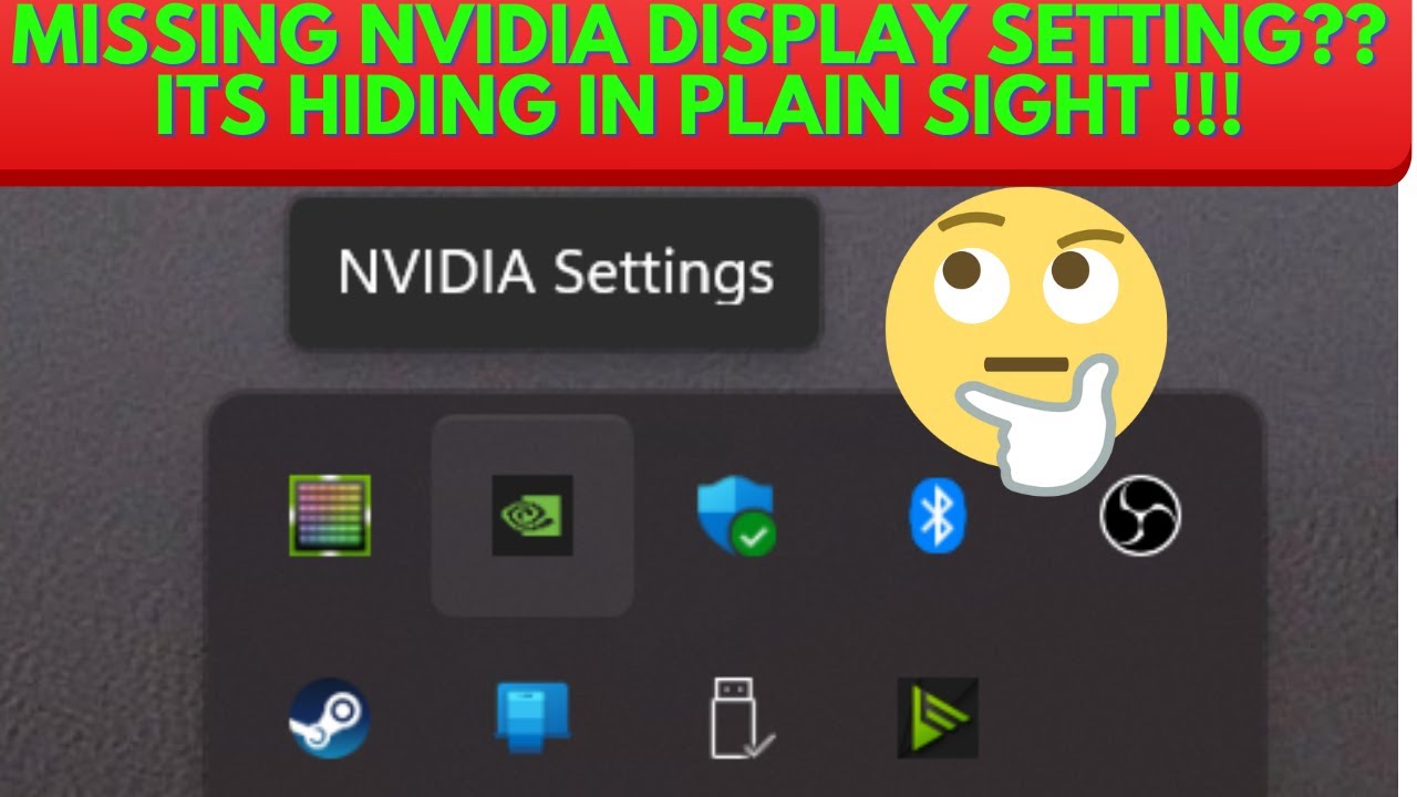 NVIDIA Control Panel Missing Fix YouTube nvidia-control-panel-missing-fix-youtube