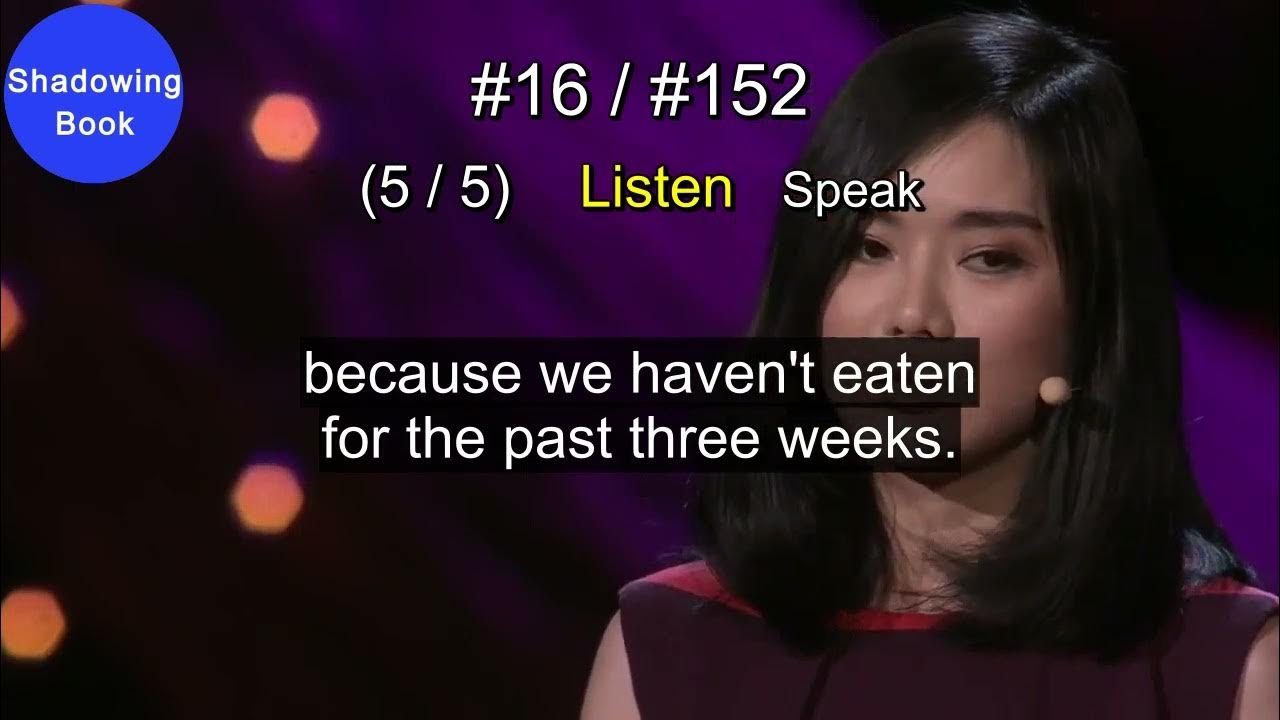 [ShadowingBook] Hyeonseo Lee: My escape from North Korea | TED - YouTube
