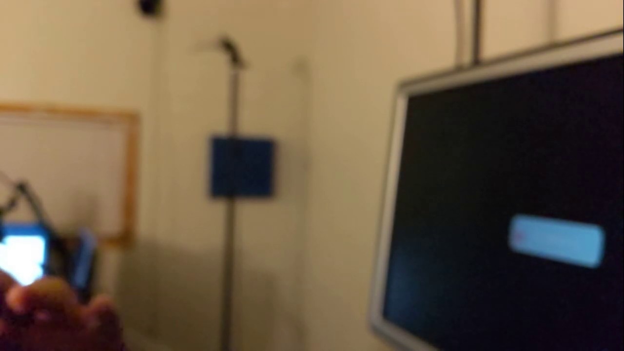 Punching an lcd monitor, no reason - YouTube