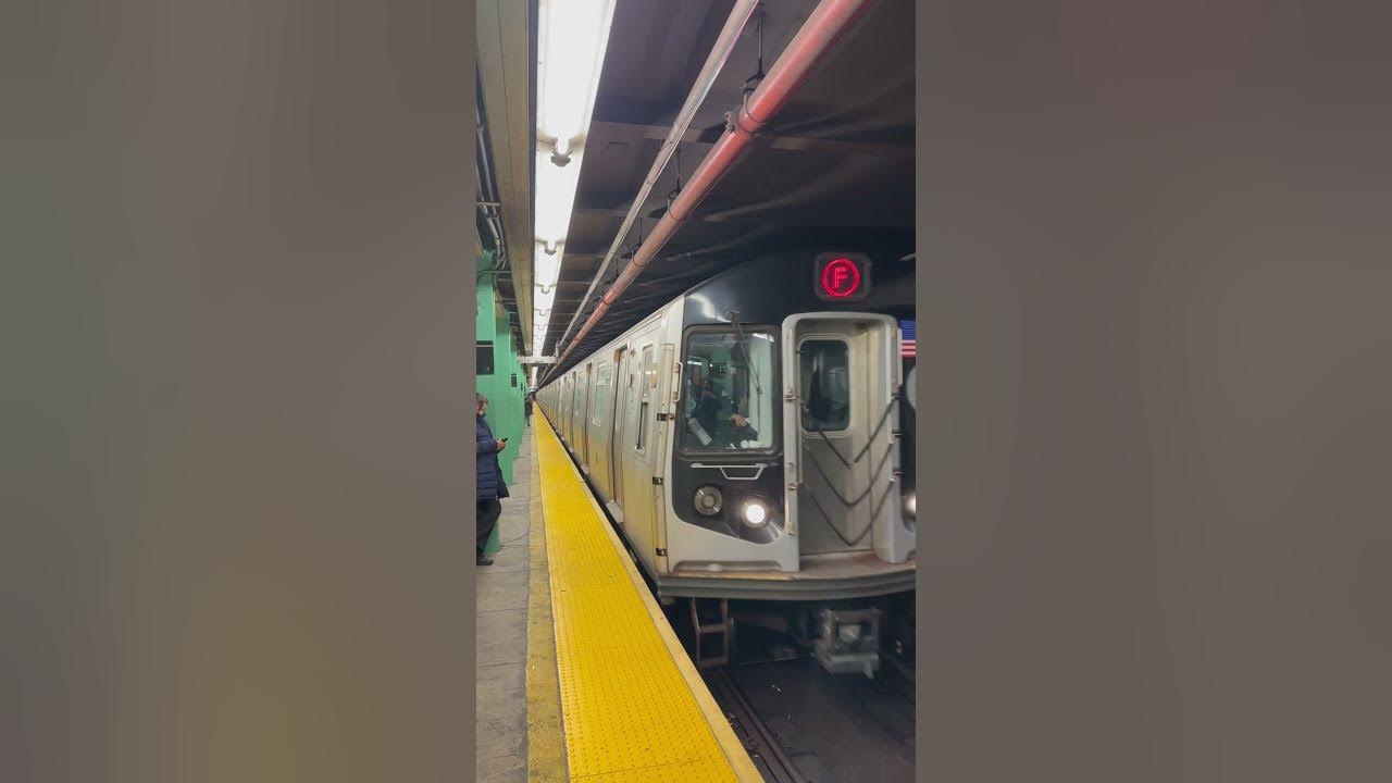 Jamaica-179th Street bound R160 Alstom F train #9307 entering 71 Av-Forest Hills - YouTube