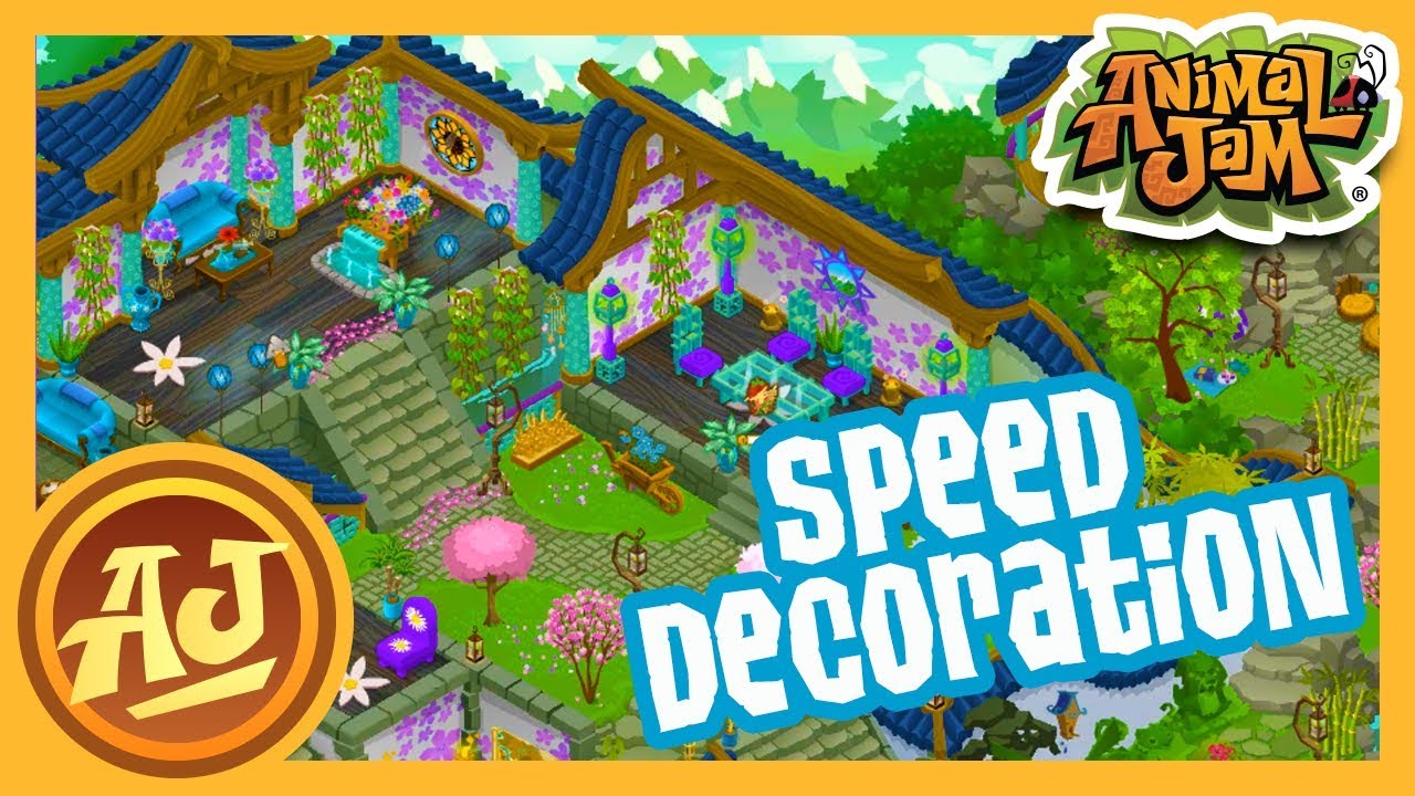 Garden Escape Speed Den Decoration! | Animal Jam - YouTube