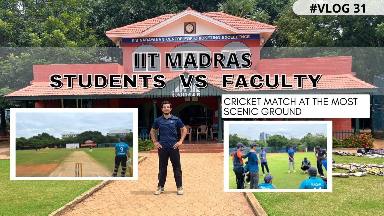 IIT MADRAS STUDENTS VS FACULTY || CRICKET MATCH || CHEMPLAST CRICKET ...