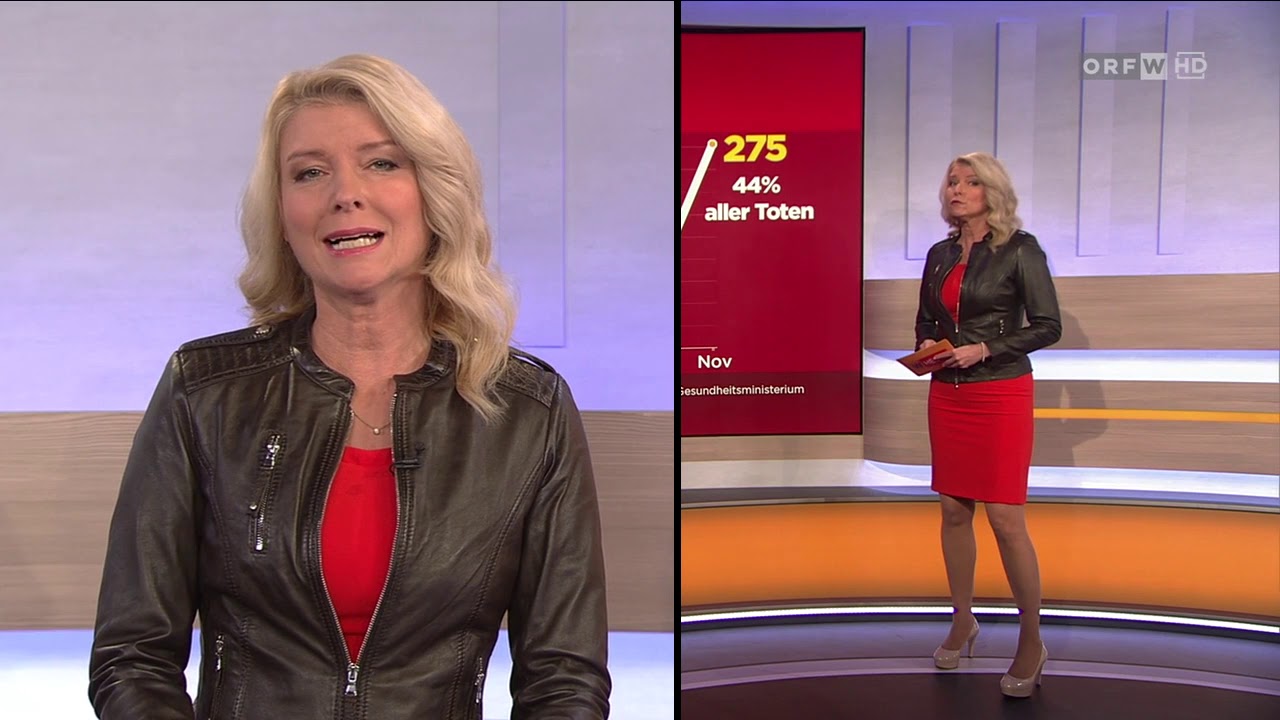 Leather Jacket Red Dress Elisabeth Vogel 20201201 - YouTube