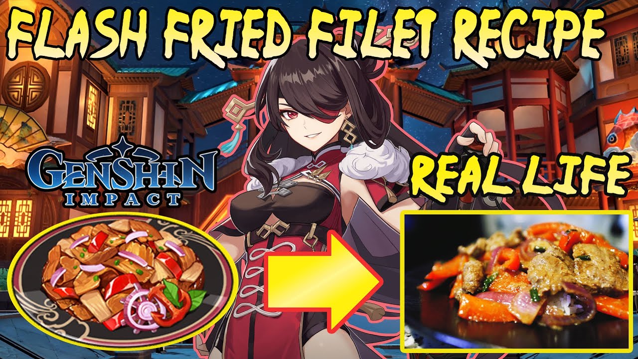 Flash Fried Filet Recipe - Tastes of Teyvat (Genshin Food IRL) - YouTube