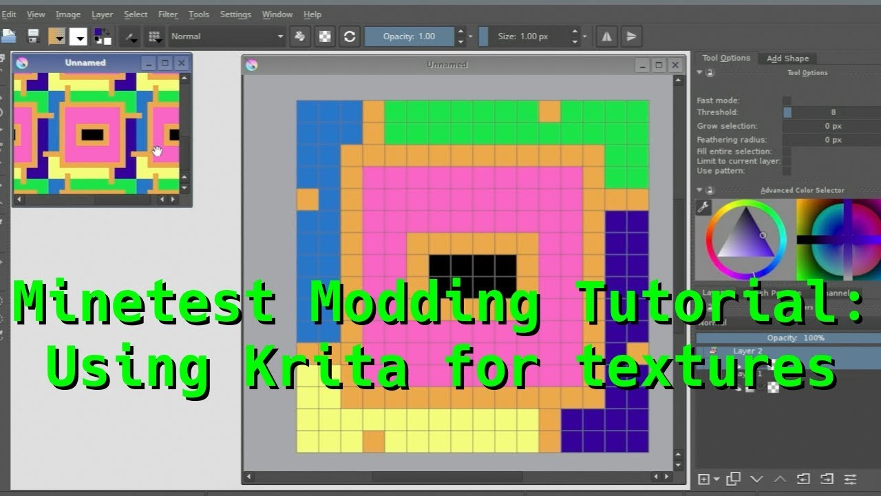 Minetest Modding Tutorial Textures With Krita Youtube