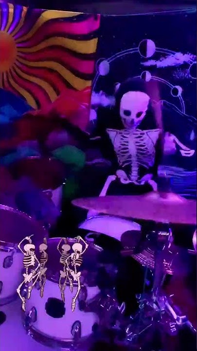 SPOOKY SCARY SKELETONS - DRUM COVER (short) #drums #halloween #metal # ...