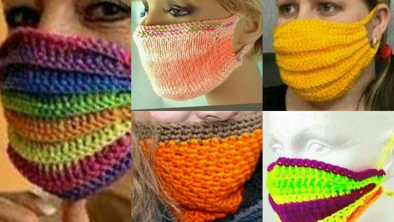 Most demanding crochet mask easy/comfortable Reusable Surgical Face ...