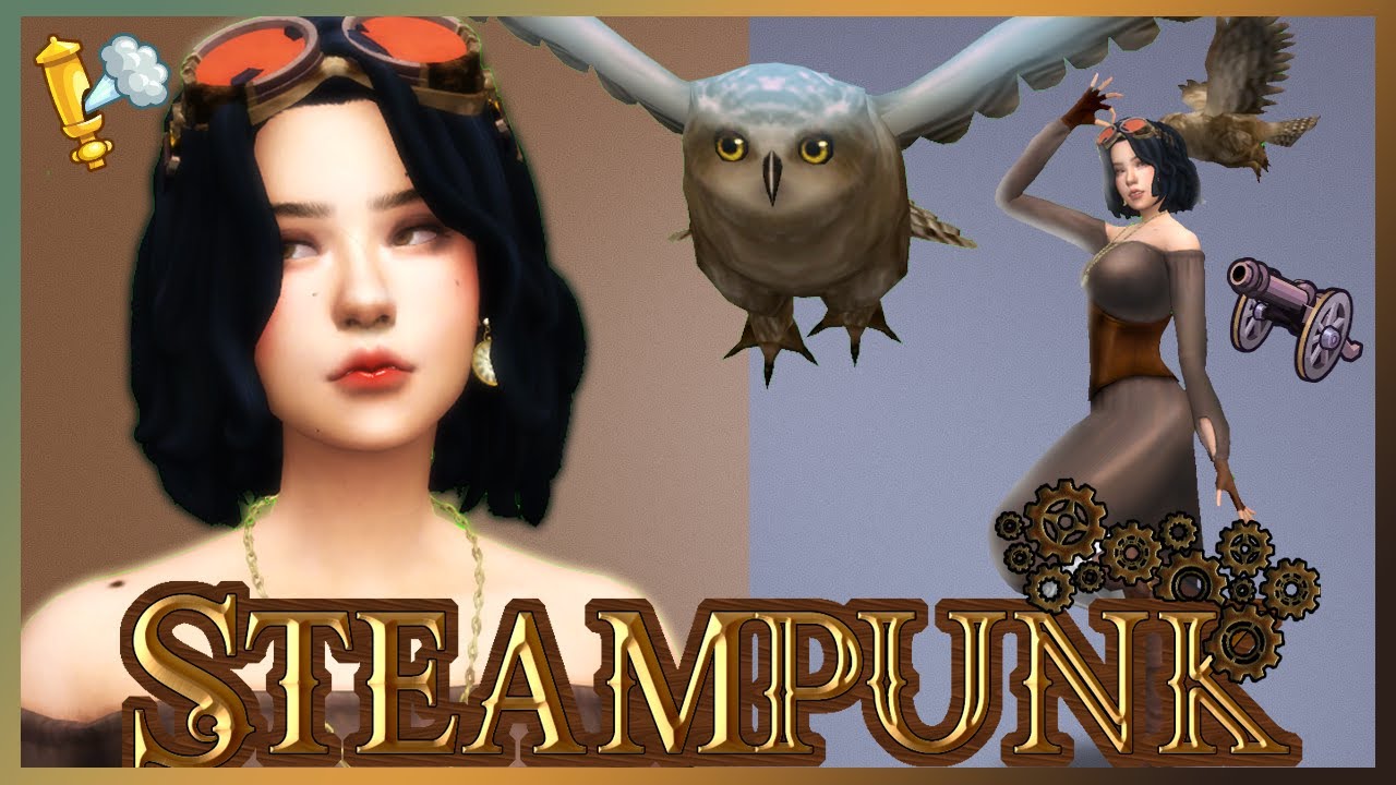 ⚙️ Steampunk | Betsy Wyverstone | Sims 4 | CAS 🧭 - YouTube