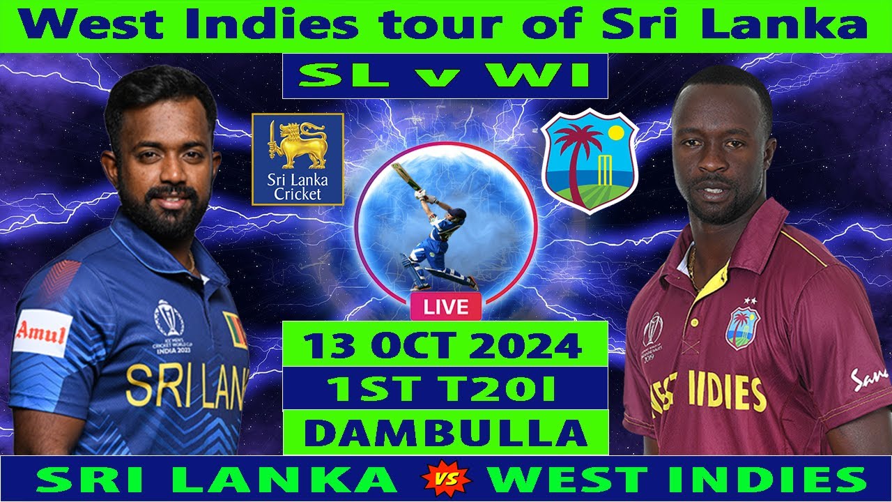 Sri Lanka vs West Indies | SL vs WI | 1st T20I of West Indies Tour of ...