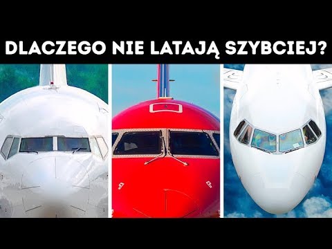 Dlaczego samoloty pasażerskie nie latają szybciej? - YouTube