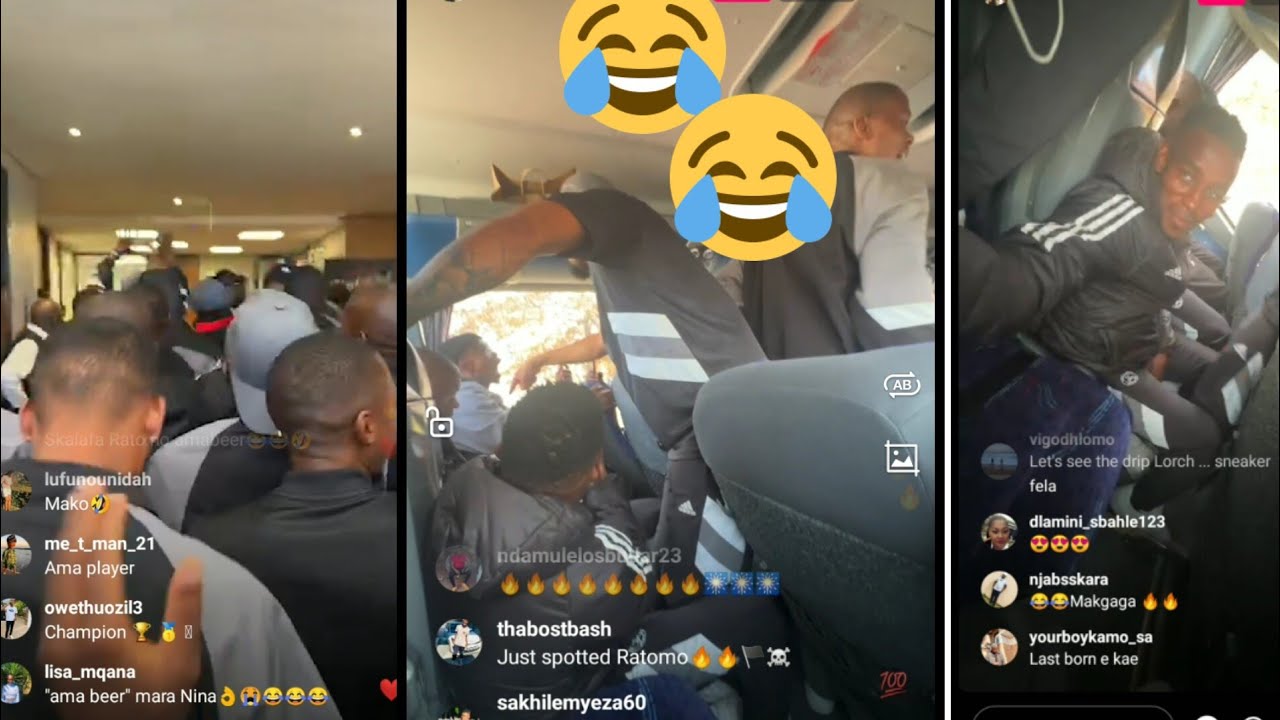 Orlando pirates celebrate their big win today //Lorch Instagram live ...