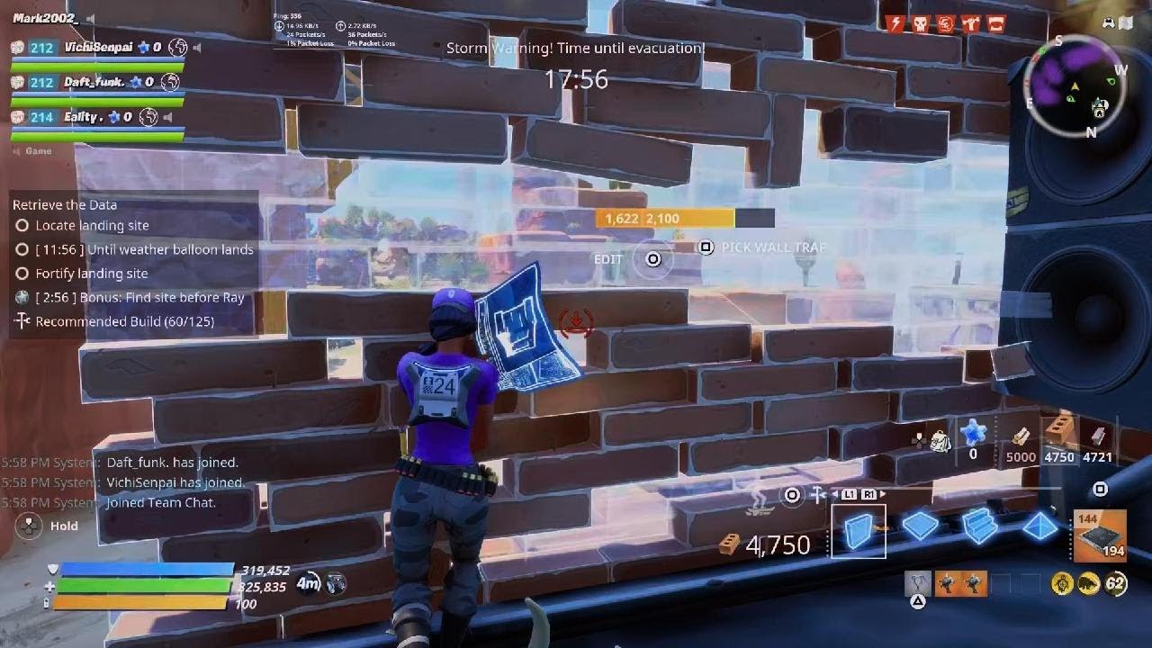 Fortnite stw 160 Europe server - YouTube