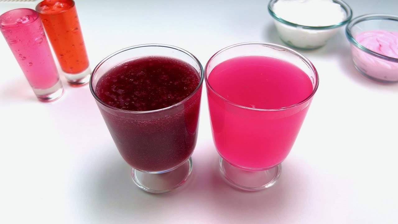 ASMR Slime | Jelly slime | Icing slime | Red slime vs Pink slime ...