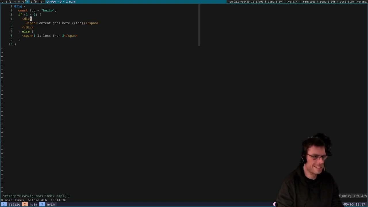 Screencast #2 - Zmpl Templating #jetzig #web #framework #zig - YouTube