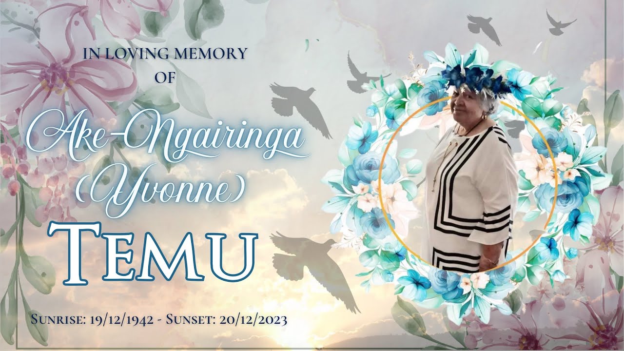 Funeral Service for Ake-Ngairinga Temu - YouTube