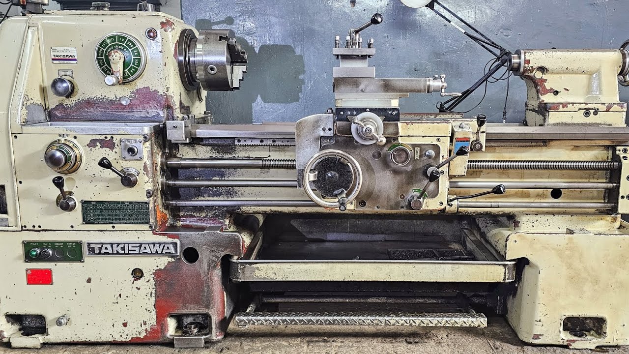 🔴 Used High Speed Gearhead Lathe Machine " Takisawa (TAL 510 X 1000 ...
