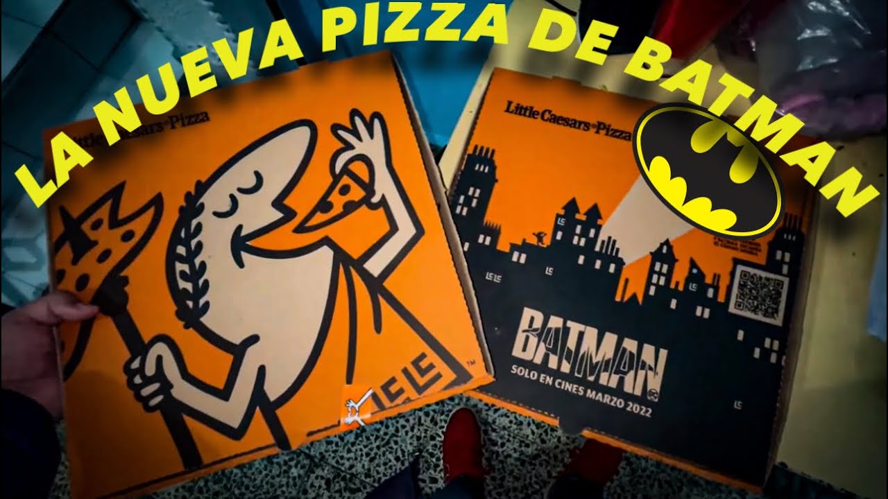 Probamos la PIZZA DE BATMAN de Little Caesars - YouTube