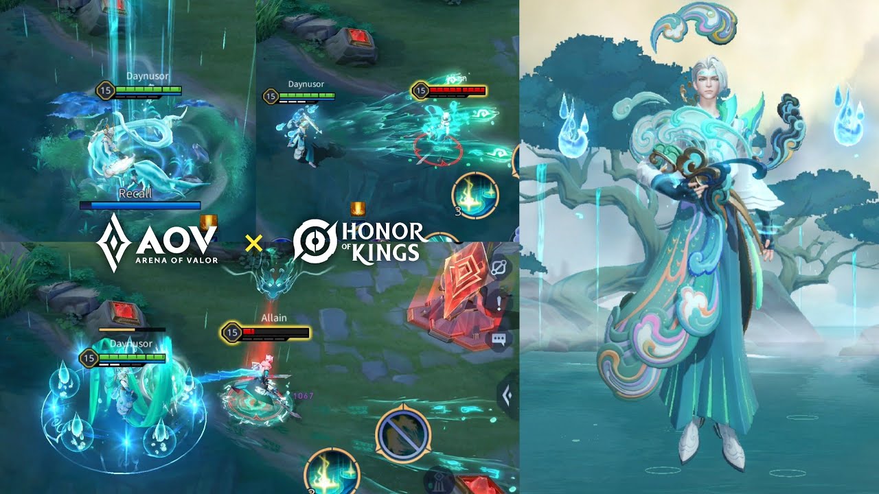 Aov New Skin Tulen Augury Of Rain Twin Skin Zhuge Liang Hok Chinese New Year 2021 Hok X