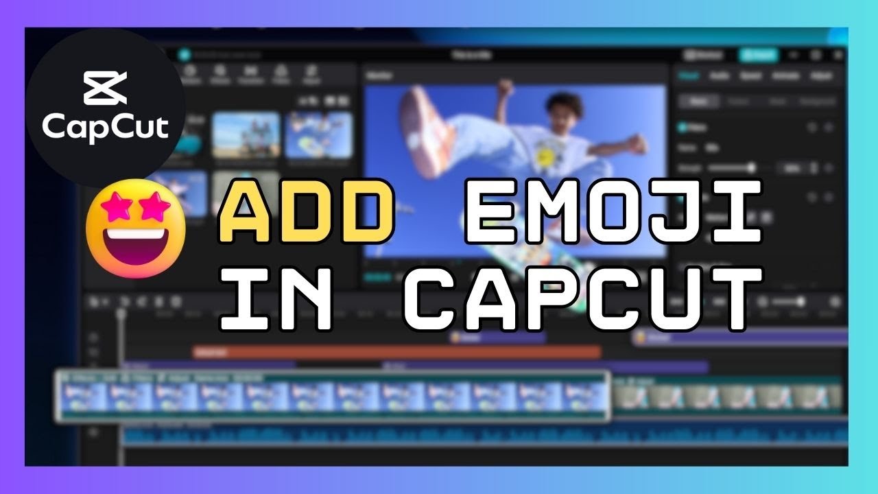 How to Add Emoji in Capcut on PC/ Desktop 2024? - YouTube