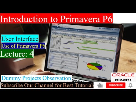 Introduction to Primavera | User Interface of Primavera P6 - YouTube