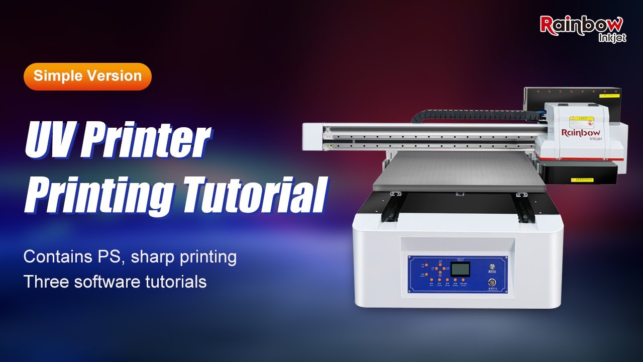 Tutorials on three operating software for UV printers - YouTube