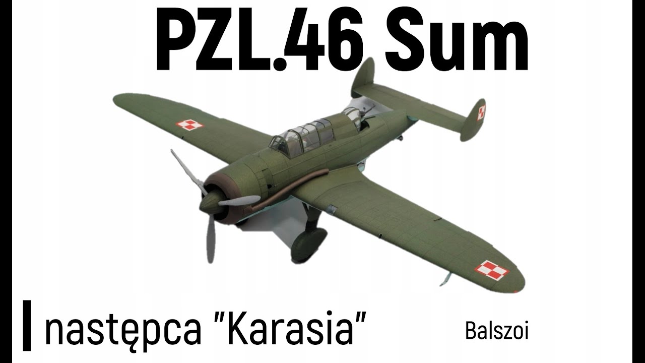 PZL.46 Sum | następca "Karasia" - YouTube