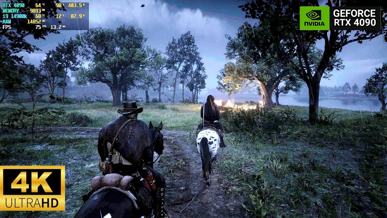 RDR 2 : RTX 4090 24GB ( 4K Ultra Settings - RTX ON / DLSS OFF ) PC ...