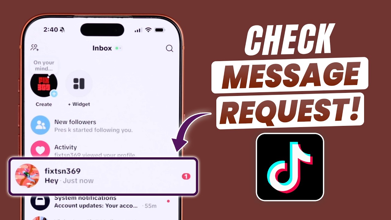 How to Check Message Requests on TikTok! [See] - YouTube
