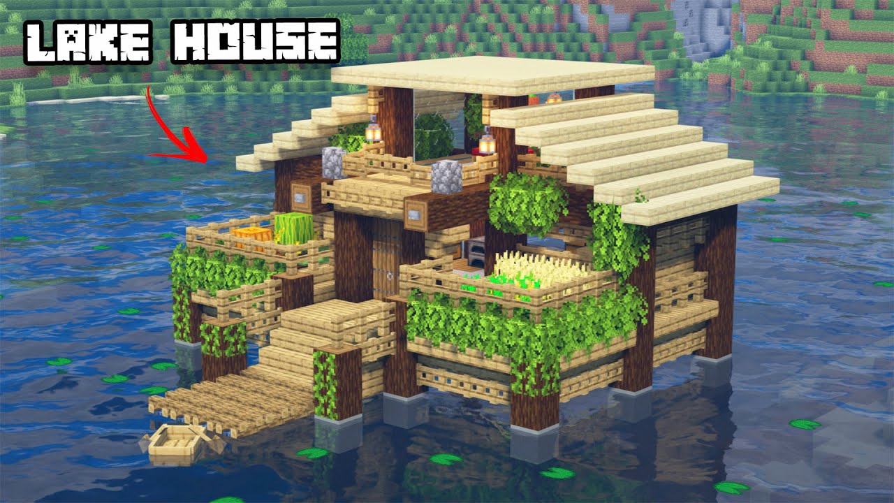 Minecraft - Building a Survival Lake House [How To Build] - YouTube