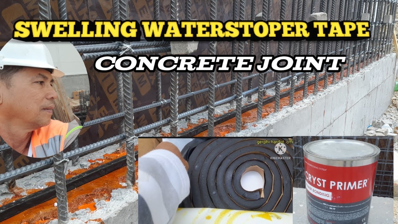 how to fix Swelling Waterstop Tape on concrete joint horizontal ...
