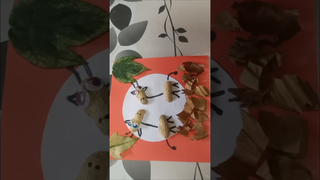 Peanut Shell craft / Beat DIY craft from Peanut shells #craft #peanut # ...